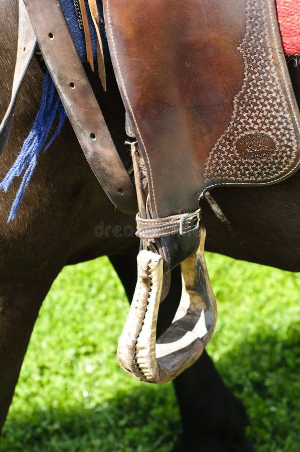 Western Style Horse Saddle stock image. Image of pixelpix - 8744135