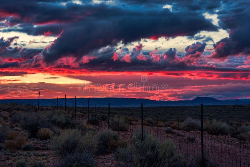 Sky On The Western United States Stock Photo - Image of cloud, colors ...
