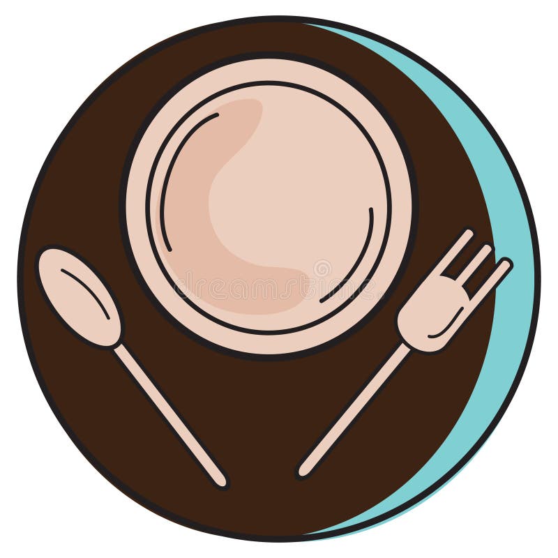 Western Tableware. Vector Illustration Decorative Design Stock Vector ...