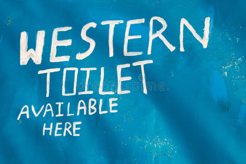 Western toilet sign stock image. Image of bathroom, available - 37739751