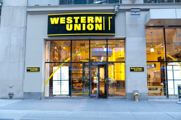 Western union location editorial stock photo. Image of windows - 22015558