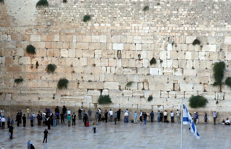 The Western Wall editorial stock image. Image of holyland - 1103124