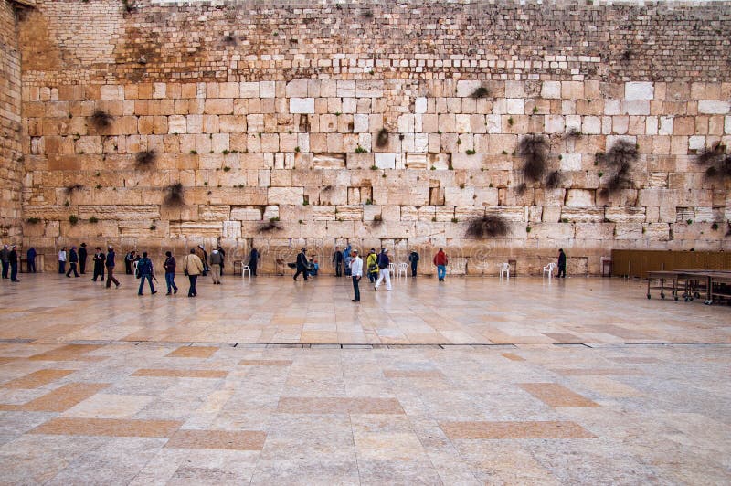 The Western Wall, Jerusalem Editorial Photo - Image of landmark ...