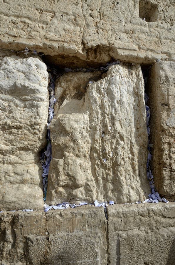 The Western Wall stock photo. Image of notes, stones - 135309822