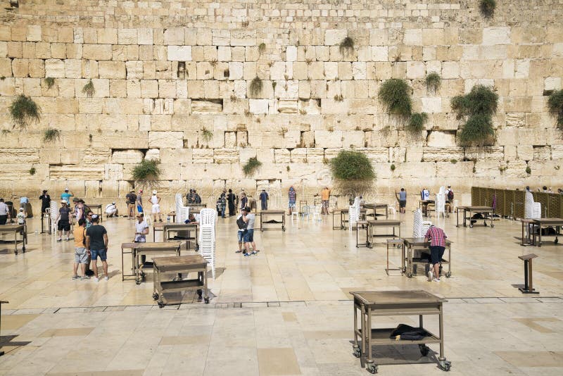 The Western Wall in Jerusalem Israel Editorial Stock Image - Image of ...