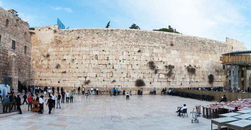 The Western Wall in Jerusalem, Israel. Editorial Stock Image - Image of ...