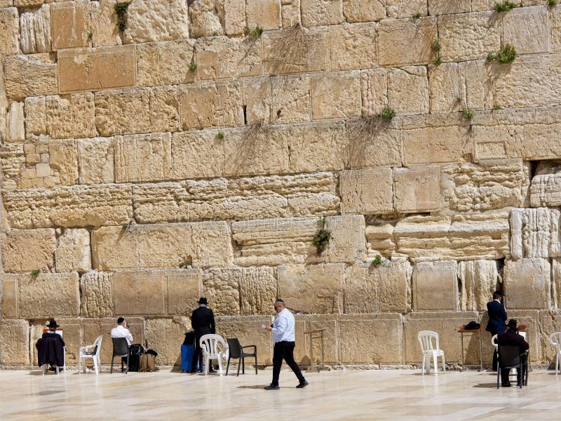The Western Wall, (Wailing Wall) Jerusalem, Israel Editorial Stock ...