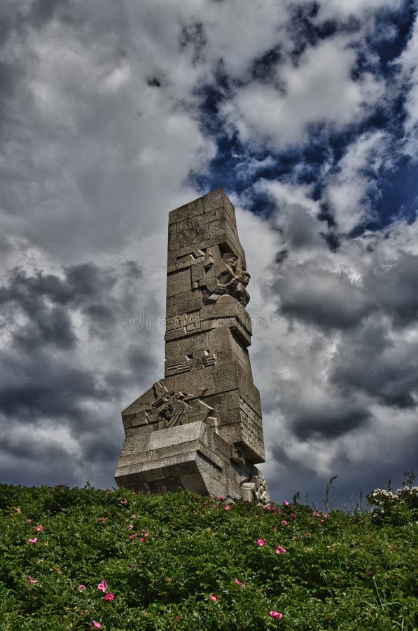 Memorial Westerplatte, Poland Stock Image - Image of defender, memorial ...