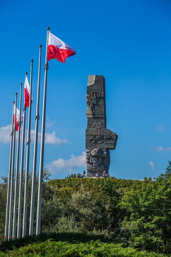 Westerplatte. Monument Commemorating First Battle of Second Worl Stock ...