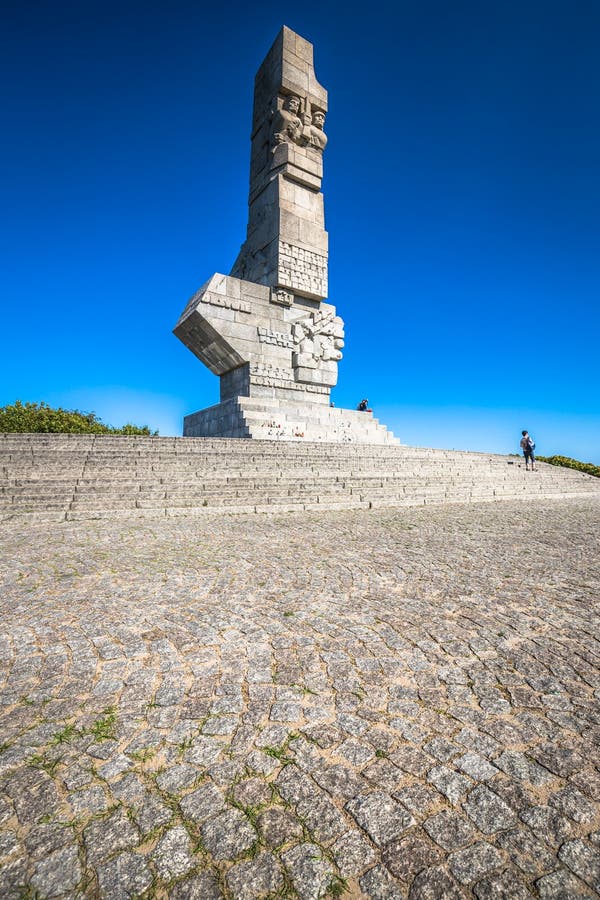 Westerplatte. Monument Commemorating First Battle of Second Worl Stock ...