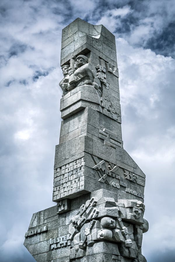 Westerplatte Monument in Memory of the Polish Defenders Stock Image ...