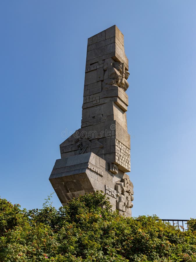 Westerplatte Monument editorial stock photo. Image of westerplatte ...