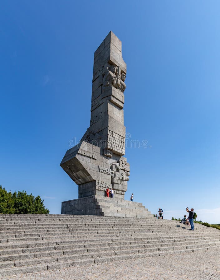 Westerplatte Monument editorial stock image. Image of people - 255304074