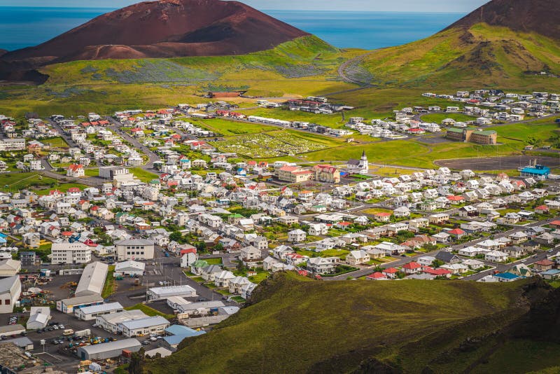Westman Islands, Iceland editorial photography. Image of landform ...