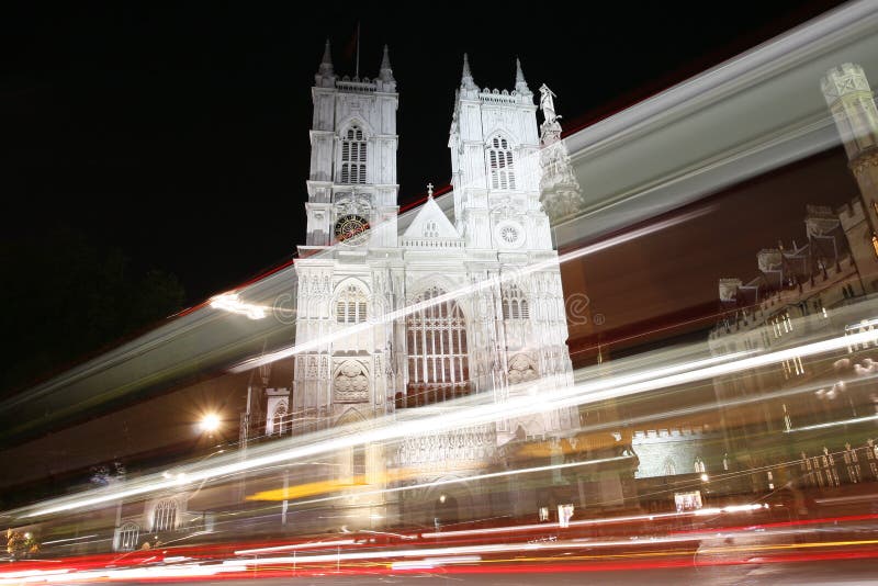 Westminster Abbey at Night stock photo. Image of blur - 28807456