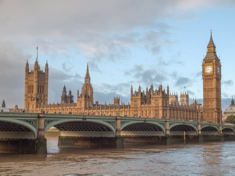 Westminster Bridge stock image. Image of palace, houses - 37832275
