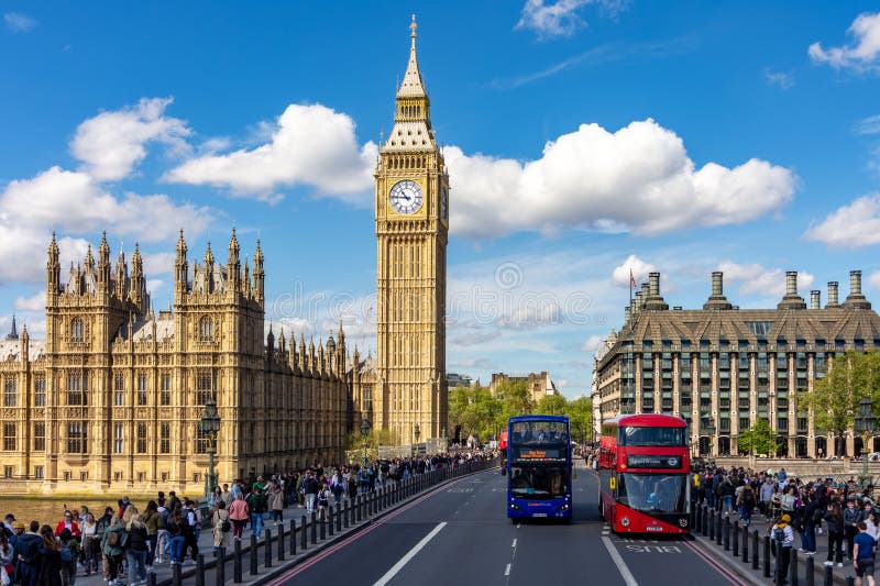 Westminster Bridge and Big Ben Tower, London, UK Editorial Photo ...