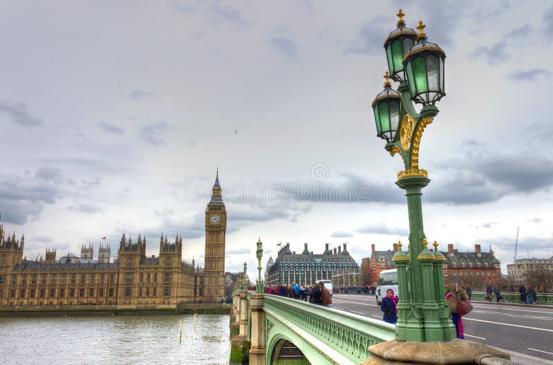 Westminster Bridge and the Big Ben Editorial Photography - Image of ...