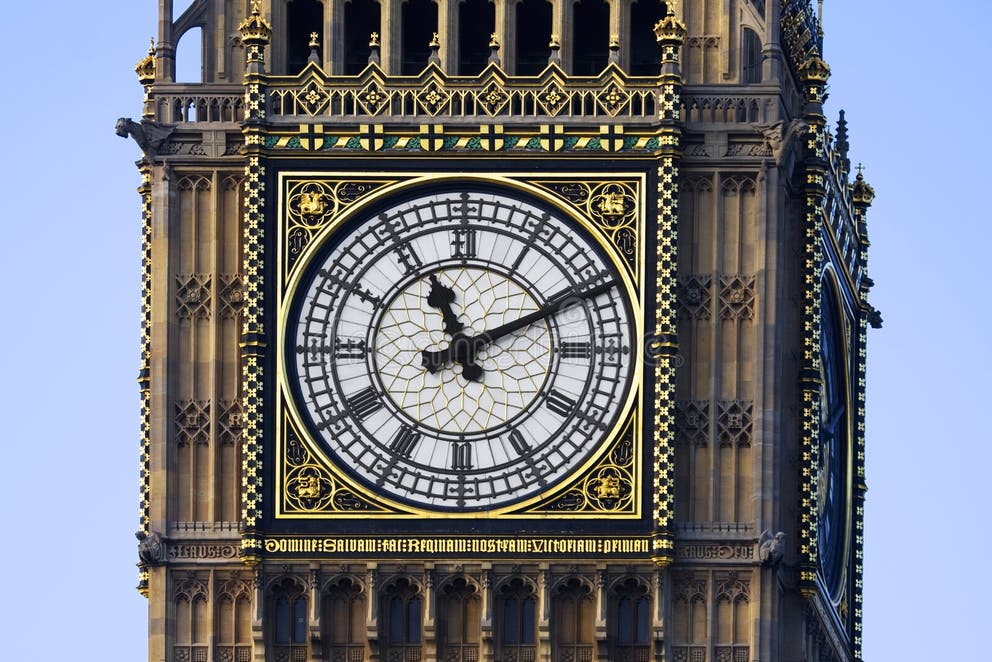 Westminster clock face stock photo. Image of palace, place - 12299360
