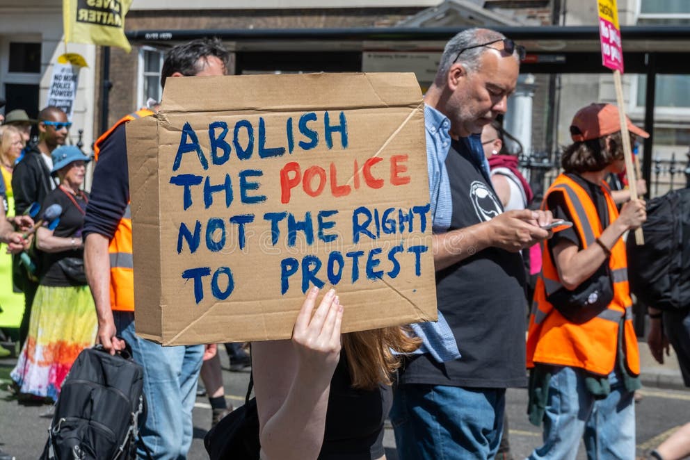 WESTMINSTER, LONDON - 27 May 2023: Protesters Marching at a Kill the ...