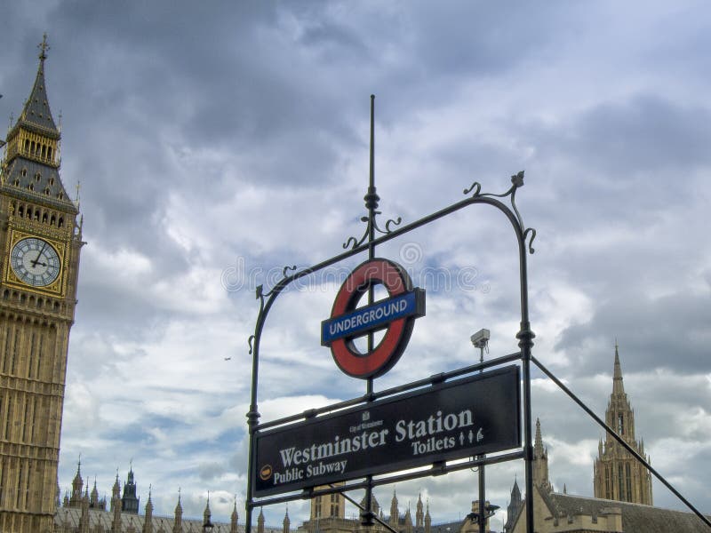 Westminster Public Sunbway Signboard Editorial Stock Image - Image of ...