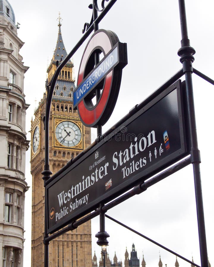 Westminster tube station stock image. Image of transportation - 7094941