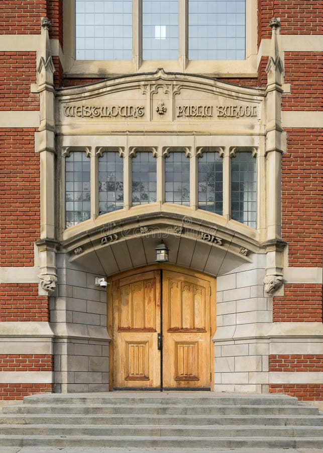 Westmount Junior High School Entrance Editorial Stock Image - Image of ...