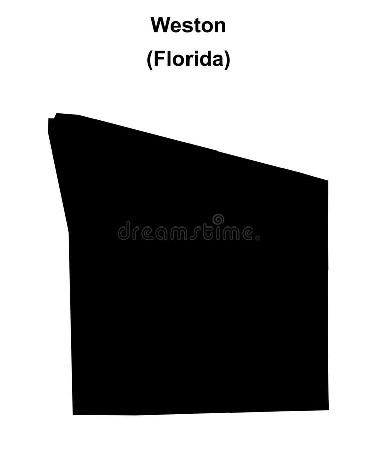 Weston outline map stock vector. Illustration of contour - 357258514