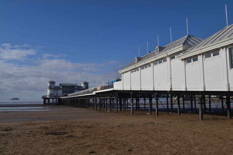 Weston super mare pier stock image. Image of ocean, beach - 37980667