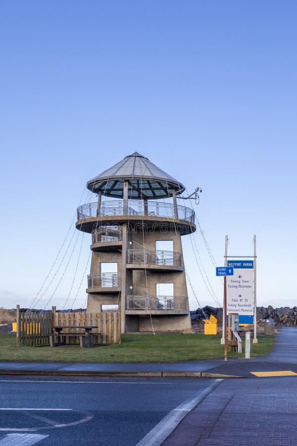 Westport WA USA - Viewing Tower Editorial Photo - Image of washington ...