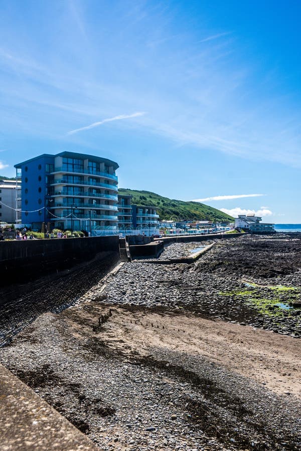 Westward Ho!, Devon, England Stock Image - Image of accommodation ...