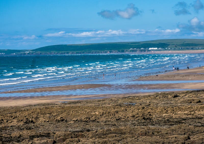 Westward Ho!, Devon, England Stock Photo - Image of coast, devon: 329491450