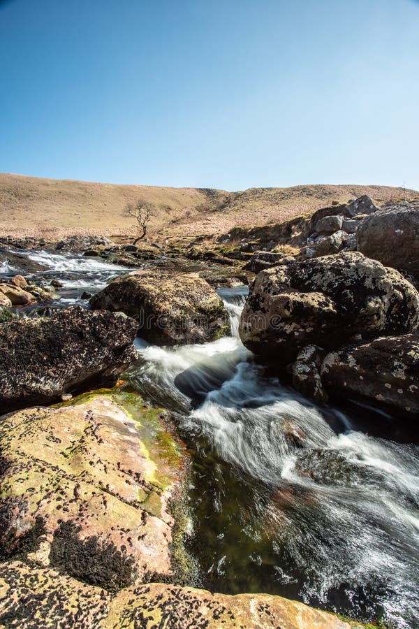 River Tavy Flowing through Dartmoor Stock Image - Image of flowing ...