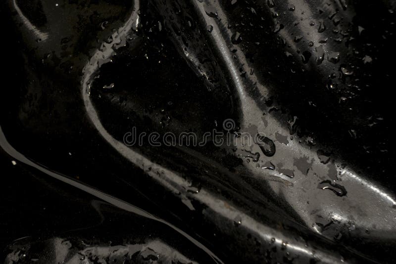 Wet Black Latex Fabric Material Background Texture Stock Image - Image ...