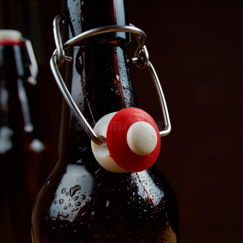 Wet bottles of beer stock image. Image of macro, club - 53920889