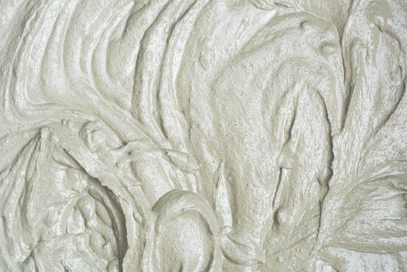 Wet Fresh Cement Mortar Texture Background. Gray Concrete Surface ...