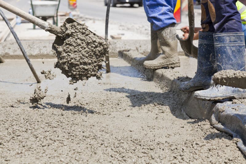Wet Cement on Railway Track Stock Image - Image of mixer, improve: 55271565