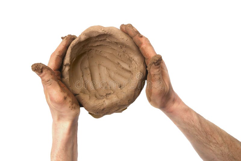 Modeling Natural Clay Pattern Isolated on White Background. Stock Photo ...