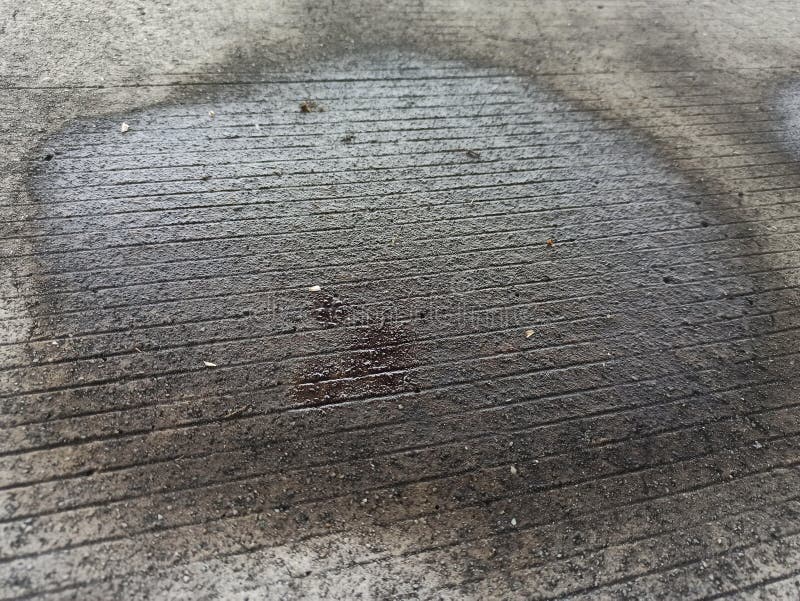 Wet Condition of Apron Cause Oil Leak from Engine Texture Background ...