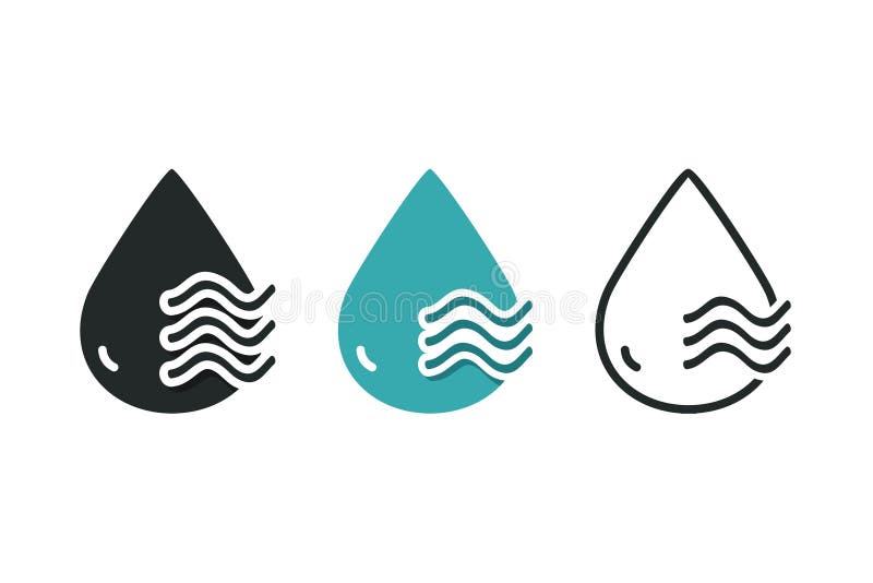 Wet and Dry Symbol. Illustration Vector Stock Vector - Illustration of ...