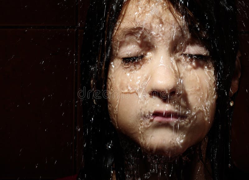 Wet face stock photo. Image of face, underwear, weeping - 6673056