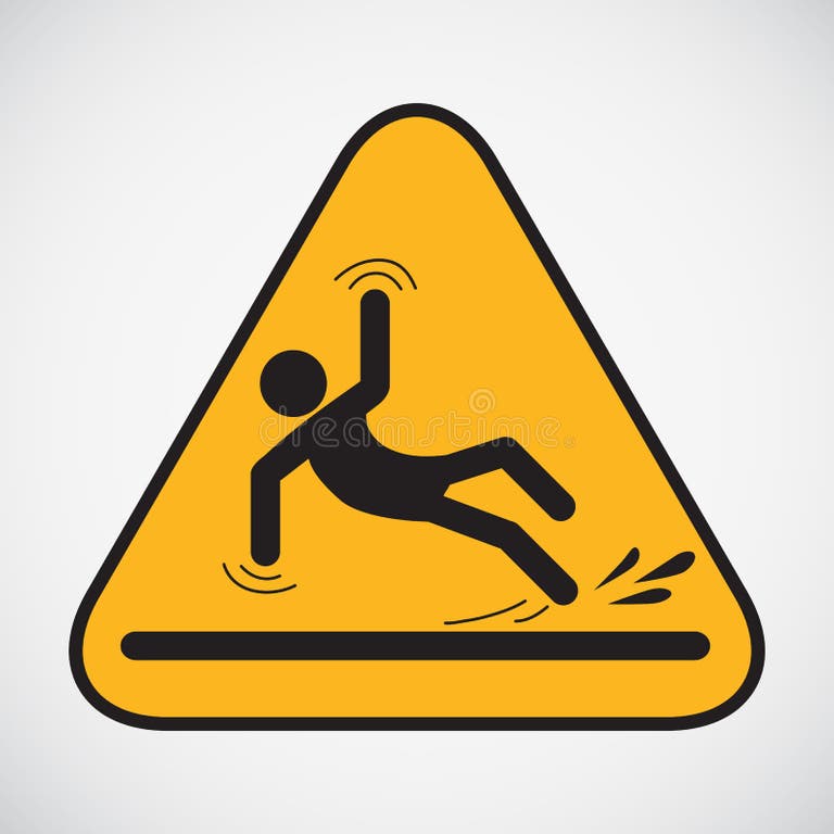 Caution Slip Hazard Sign Stock Illustrations – 3,577 Caution Slip ...