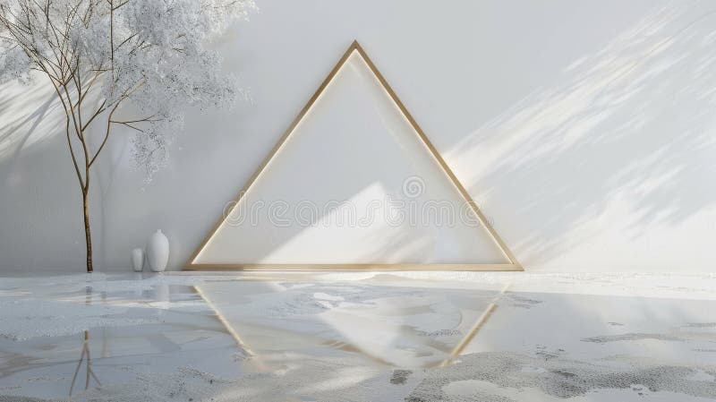 Wet Floor, Reflection in the Water on a Wet Floor, Modern Minimalist ...