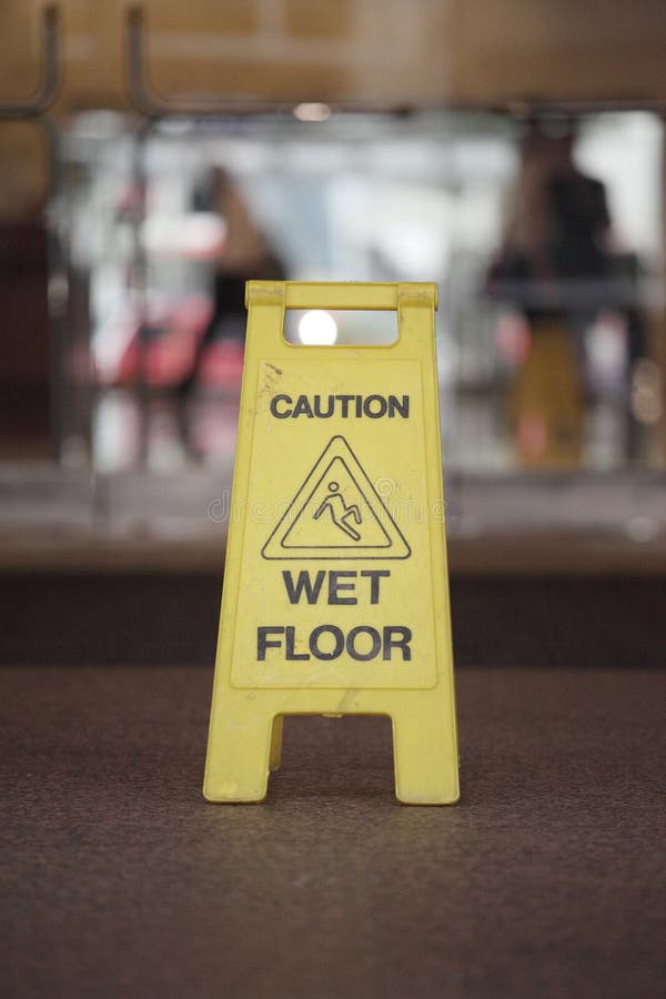 Wet floor sign stock image. Image of sign, accident, janitor - 12138483
