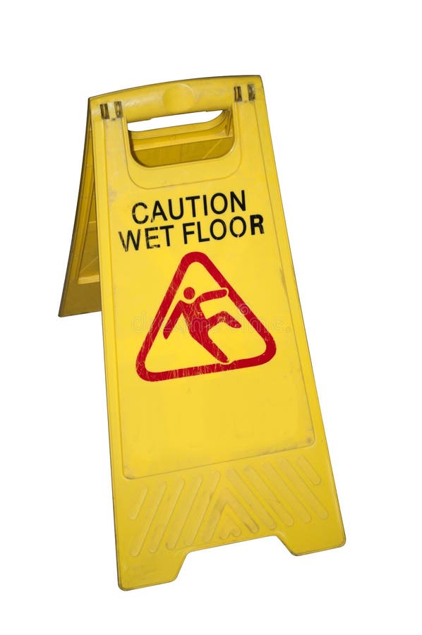 Wet floor sign stock photo. Image of people, cleaner - 19172136