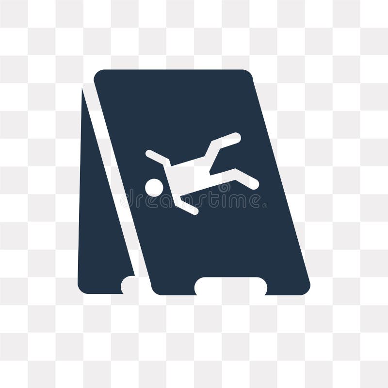 Wet Floor Vector Icon Isolated on Transparent Background, Wet Fl Stock ...