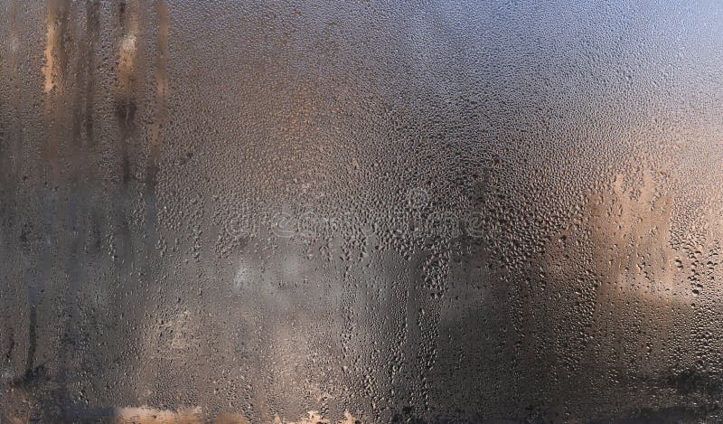 Wet Glass Condensation. Water Drops Background Stock Photo - Image of ...