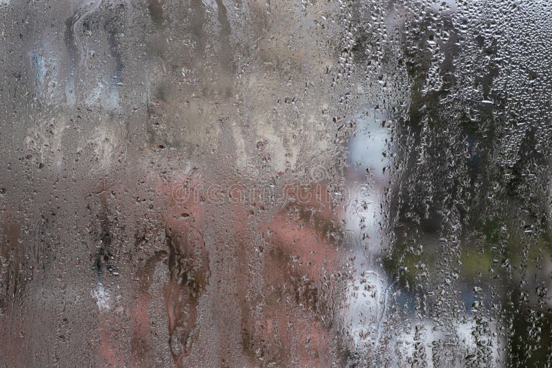 Wet Glass with Water Drops. Abstract Background Stock Image - Image of ...