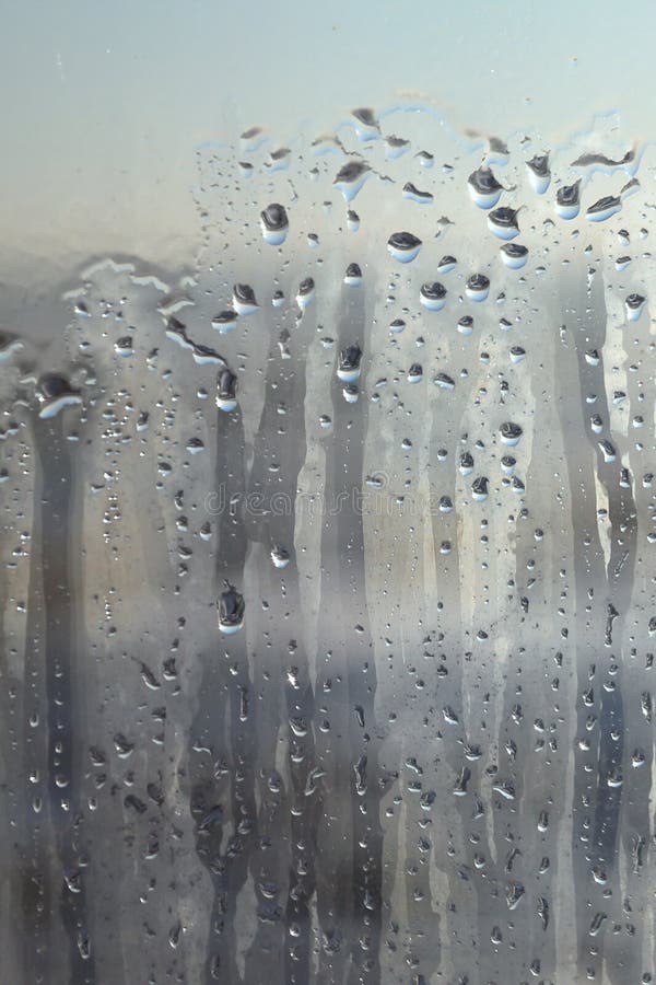 Wet Glass Water Drops Background Texture Pattern Stock Photo - Image of ...