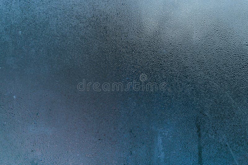 Wet Glass. a Window with Water Droplets. Stock Image - Image of ...